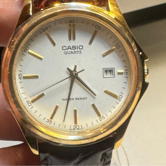 Accessories | Casio Watch For Men In Leather Band With Date New Battery ...